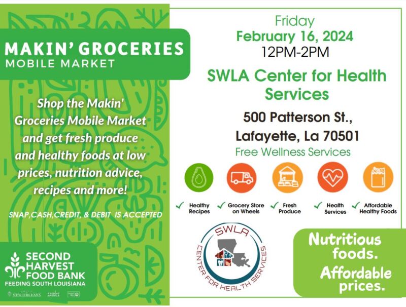 Makin' Groceries Mobile Market- Lafayette | SWLA Center for Health Services